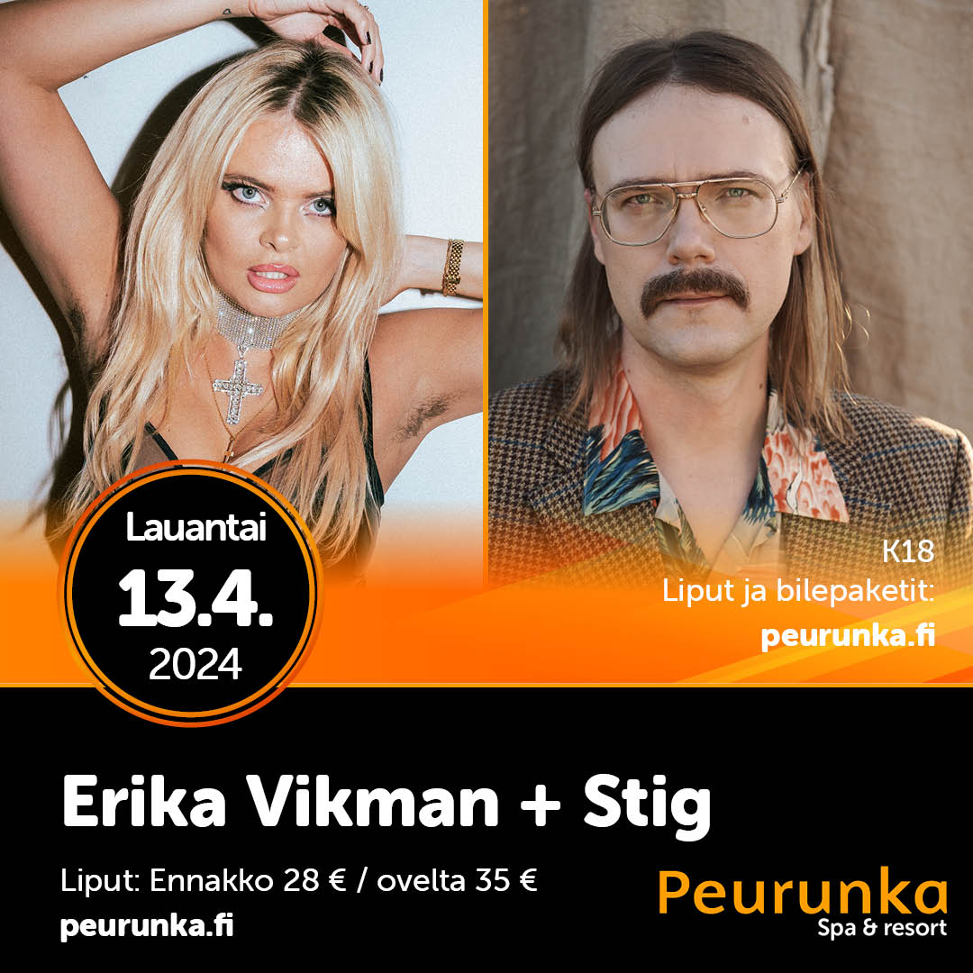 Erika Vikman Stig Peurunka Areenalla - Visit Laukaa