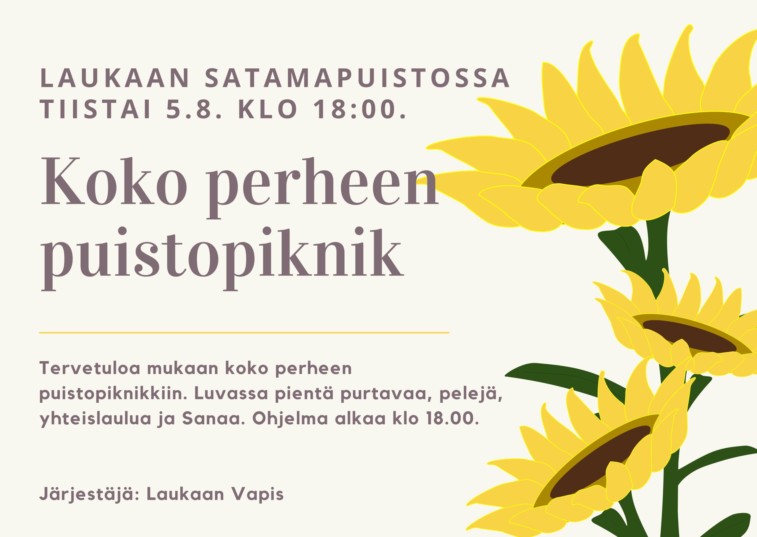 Koko perheen puistopiknik - Visit Laukaa